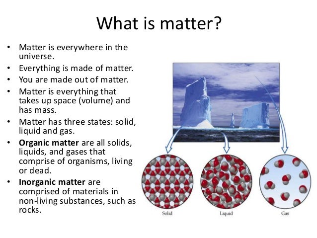 Basic blocks of matter