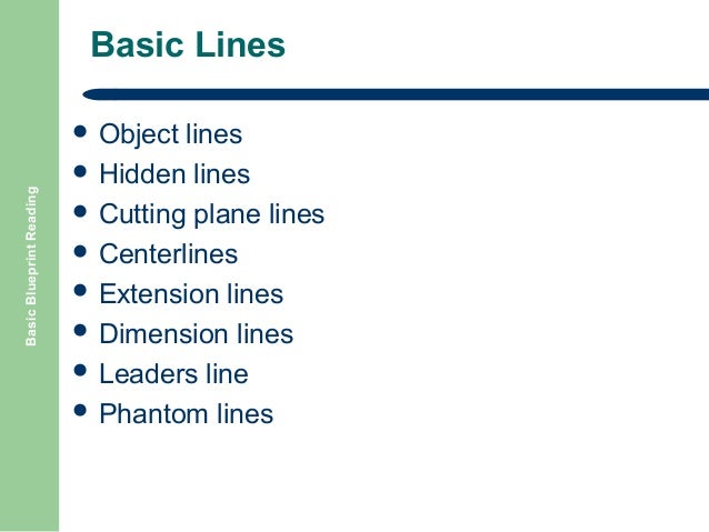 Basic blueprint reading