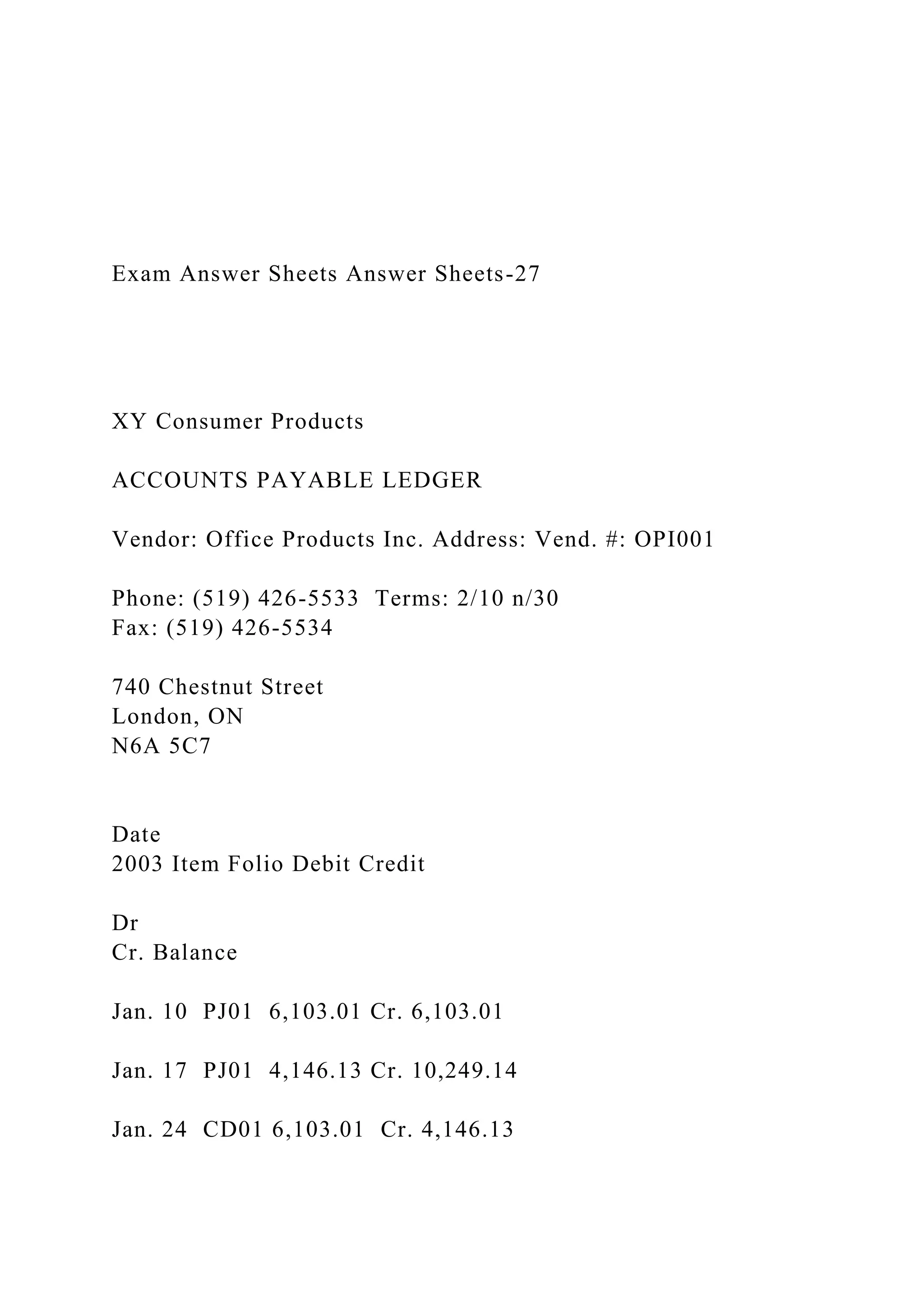 Basic Bookkeeping – Level 1 F I N A L E X A M V4.0 CU07.docx