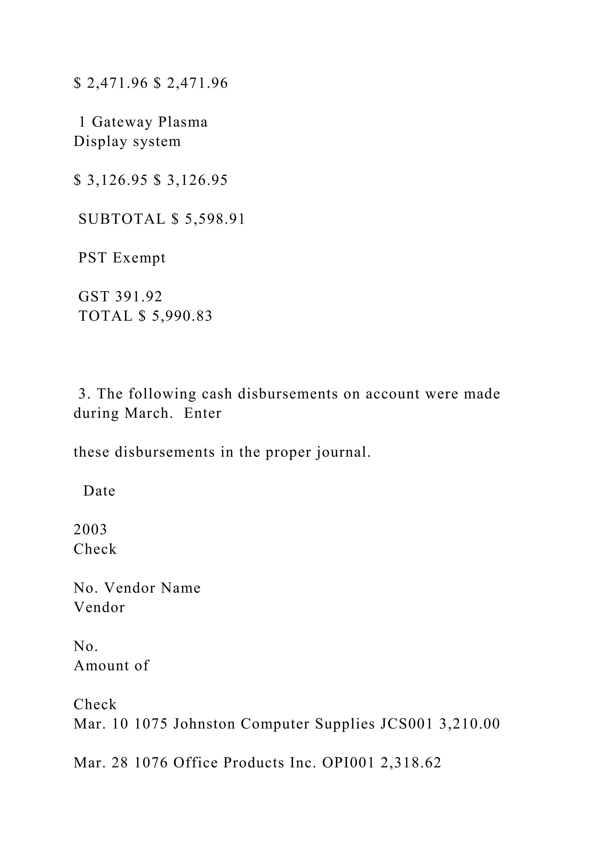 Basic Bookkeeping Level 1 F I N A L E X A M V4 0 Cu07 Docx