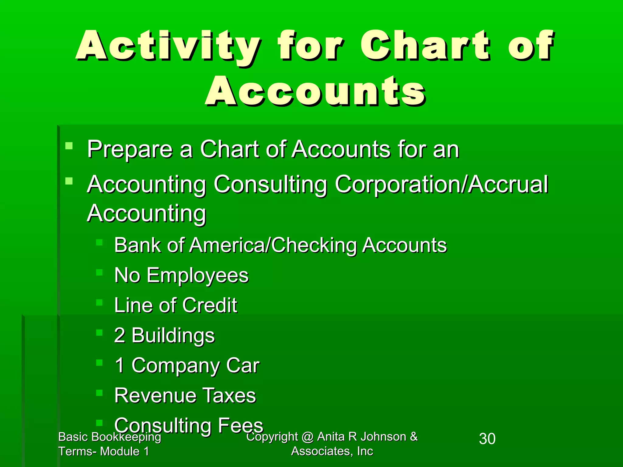 Basic bookkeeping terms sbdc | PPT