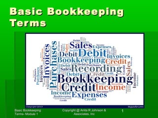 Basic bookkeeping terms sbdc | PPT