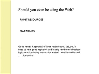 Basic Boolean Searching for High School Researchers | PPT