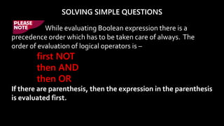 Basic Boolean Logic | PPSX