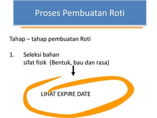 Basic bread making (proses dasar pembuatan roti) teaser | PPTX