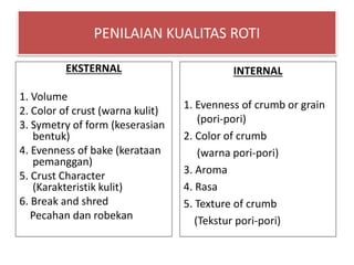 Basic bread making (proses dasar pembuatan roti) teaser | PPTX