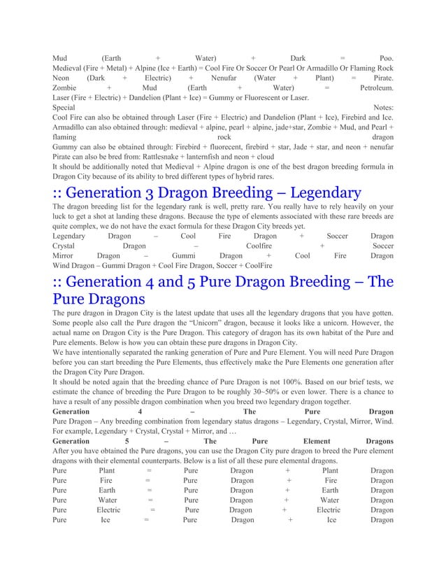 Basic breeding dragons | DOCX