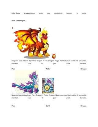 Pure Water Dragon Dragon City