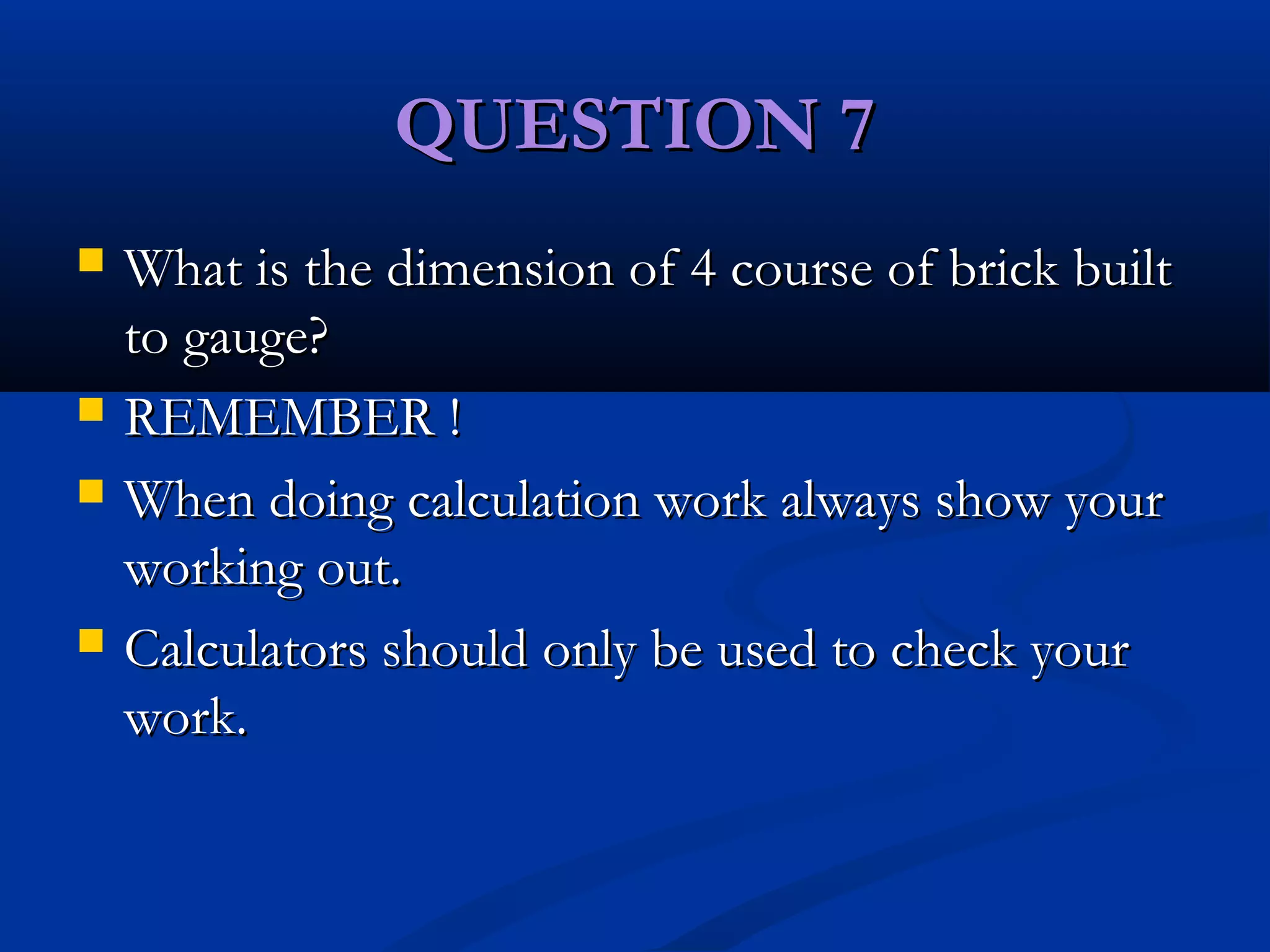 Basic bricklaying skills power point 2015 | PPT