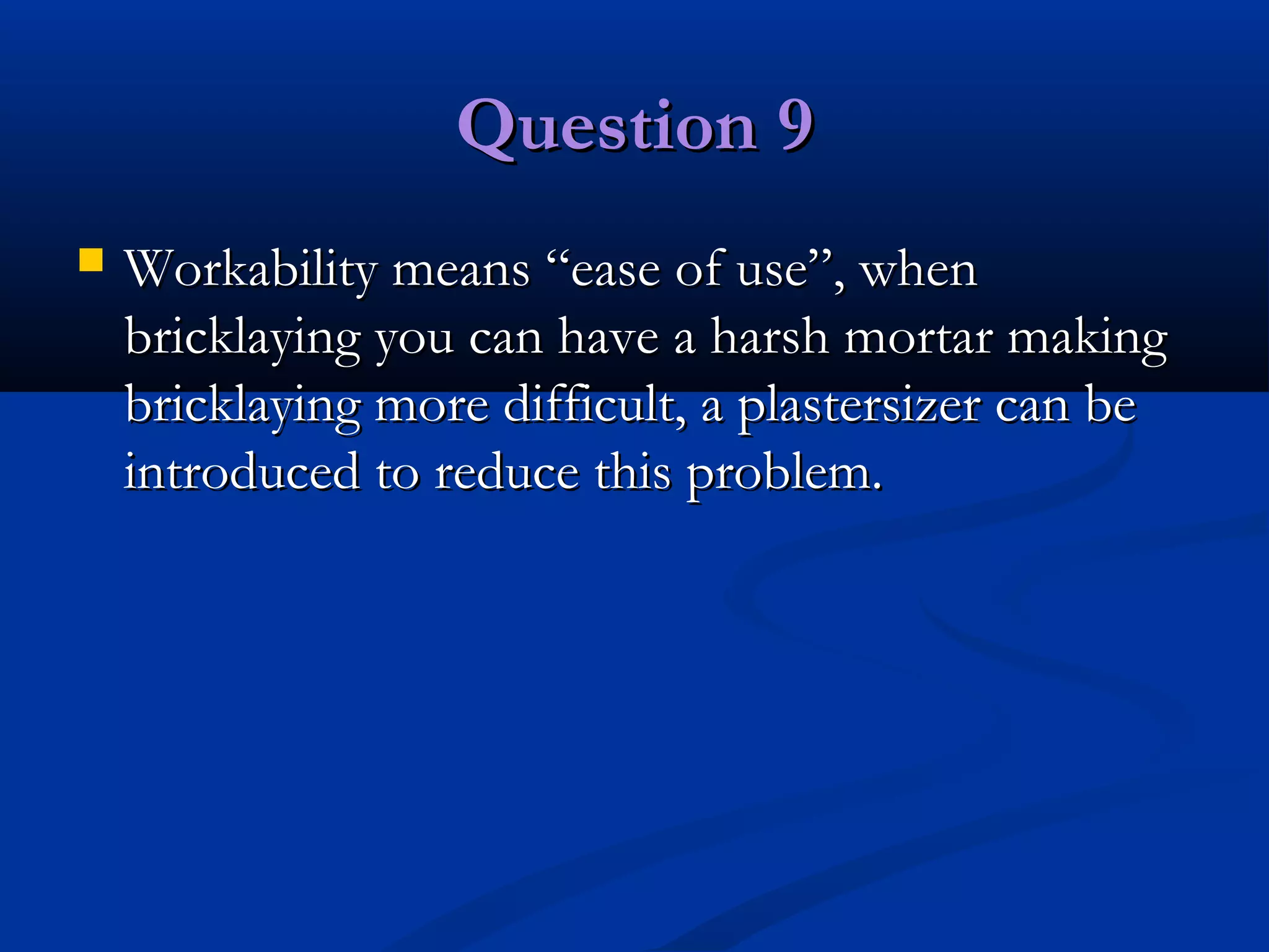 Basic bricklaying skills power point 2015 | PPT