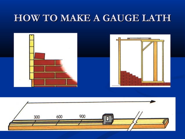 Basic bricklaying skills power point 2015 | PPT | Woodworking | Arts ...