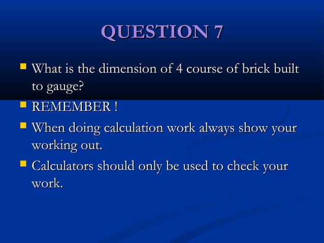 Basic bricklaying skills power point 2015 | PPT | Woodworking | Arts ...