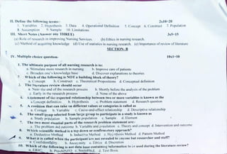 Basic bsc nursing important exam question | PDF