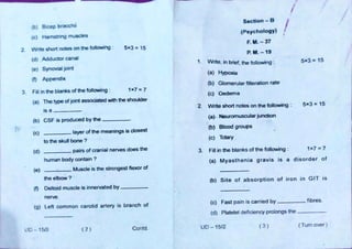 Basic bsc nursing important exam question | PDF