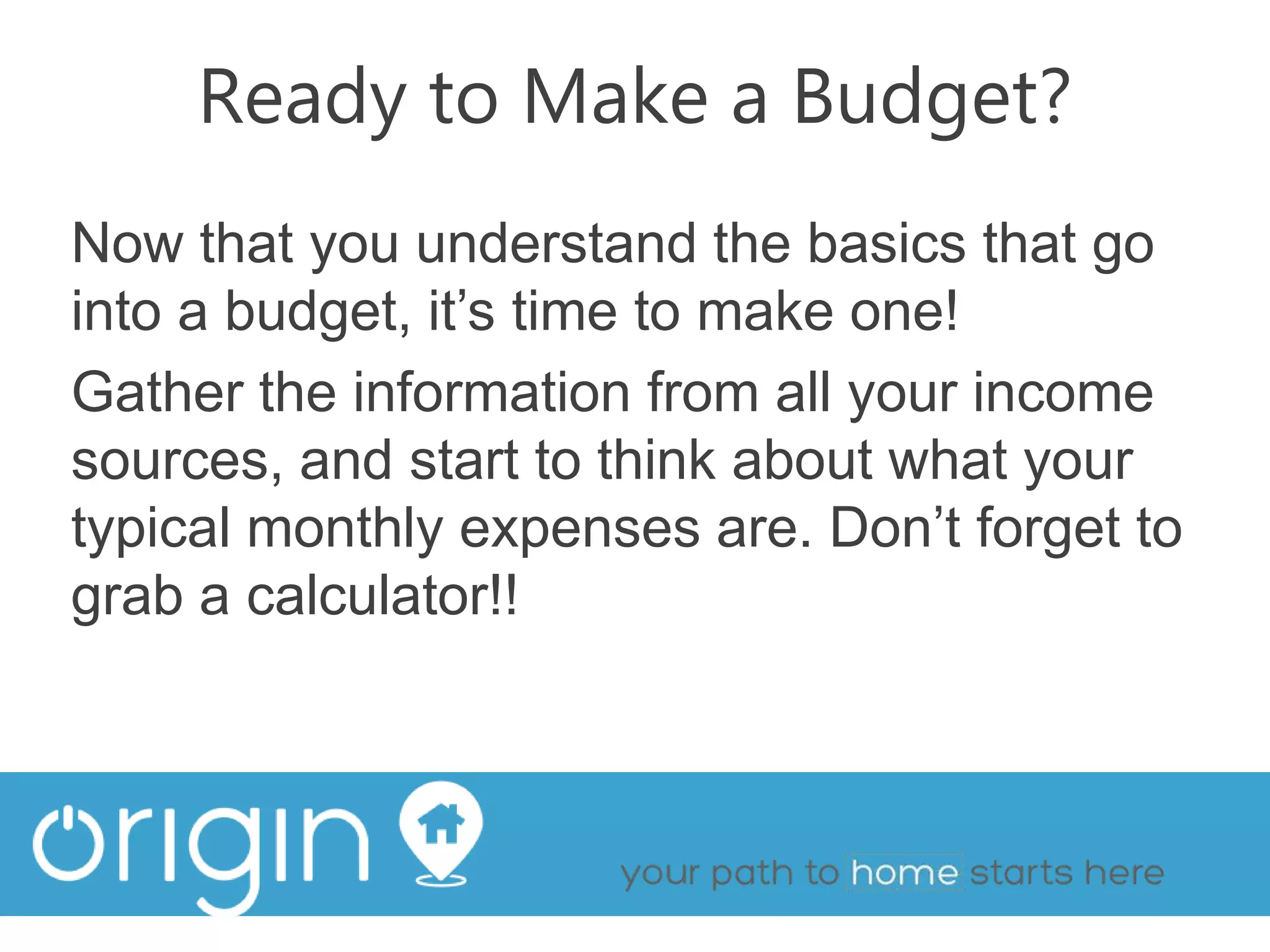 Basic budgeting lesson1 | PPT