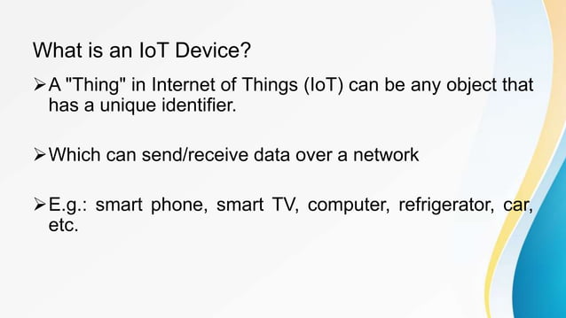 Basic Building Blocks of Internet of Things. | PPTX