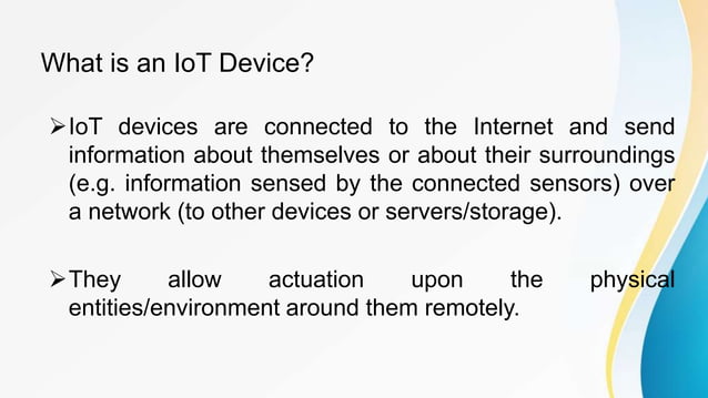 Basic Building Blocks of Internet of Things. | PPTX