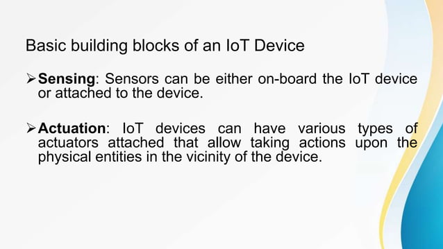 Basic Building Blocks of Internet of Things. | PPTX