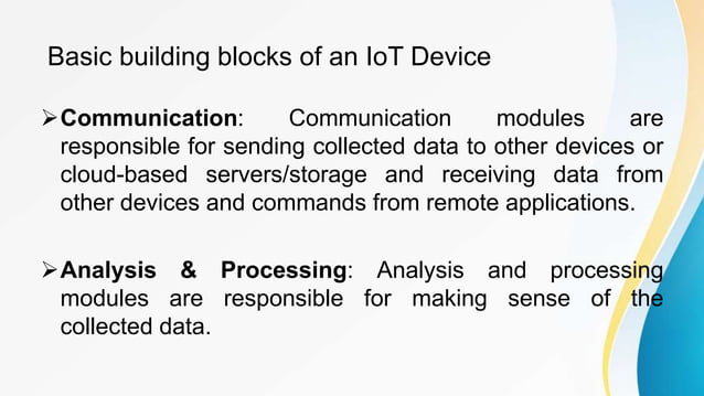 Basic Building Blocks of Internet of Things. | PPTX