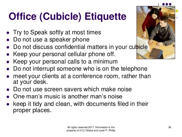 Basic Business Etiquette 2017