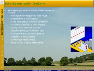 Basic Business Math | PPSX