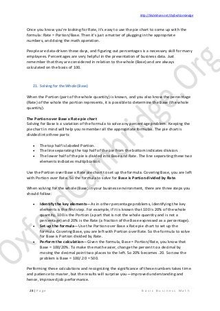 Basic Business Math - Study Notes | PDF