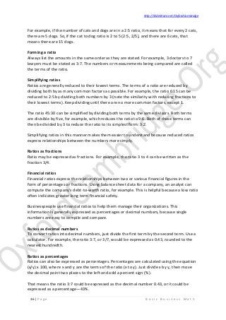 Basic Business Math - Study Notes | PDF