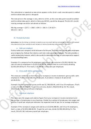 Basic Business Math - Study Notes | PDF