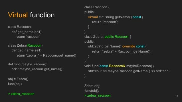 Basic c++ 11/14 for python programmers