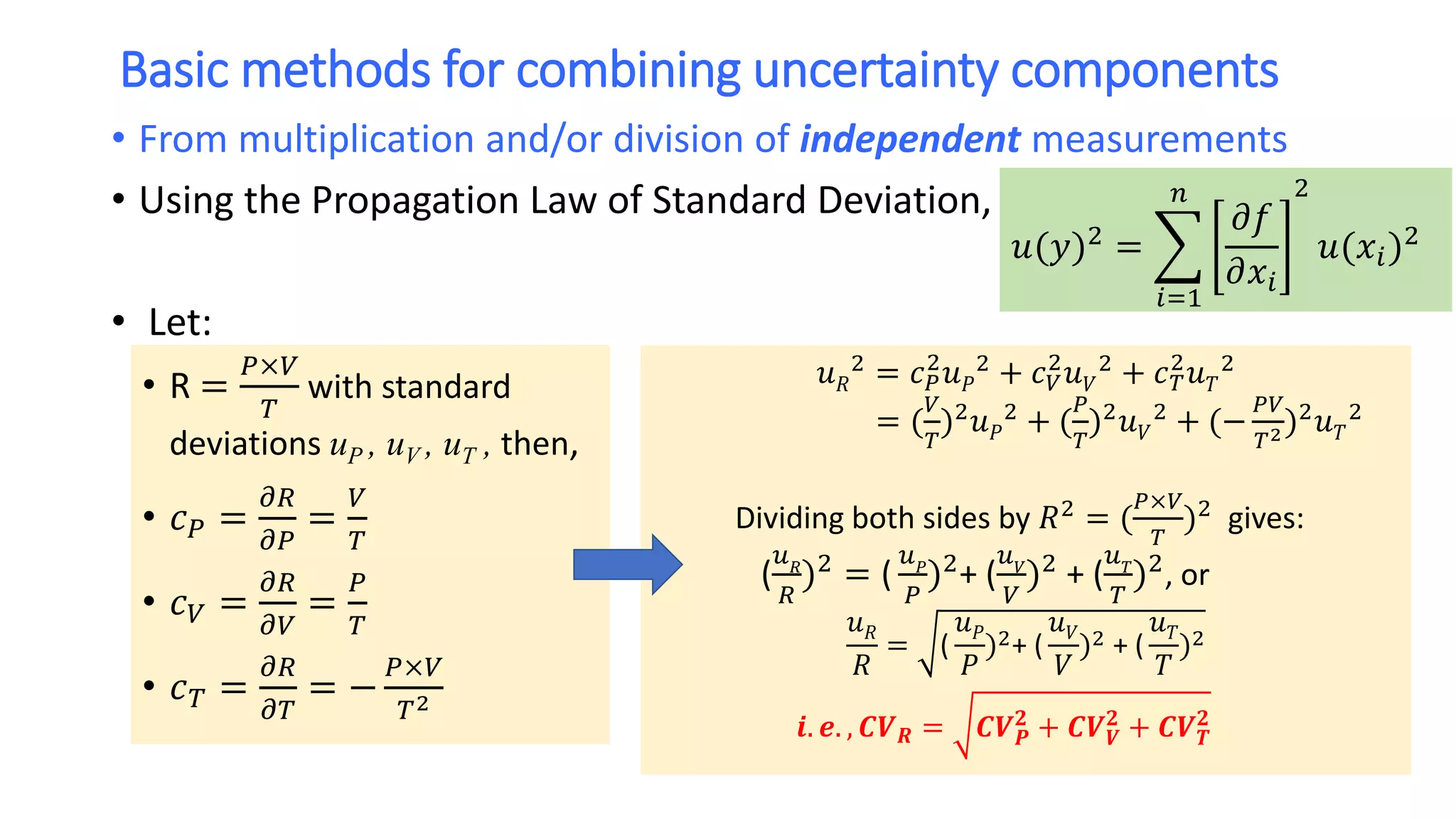 Basic calculations of measurement uncertainty in medical testing | PPTX