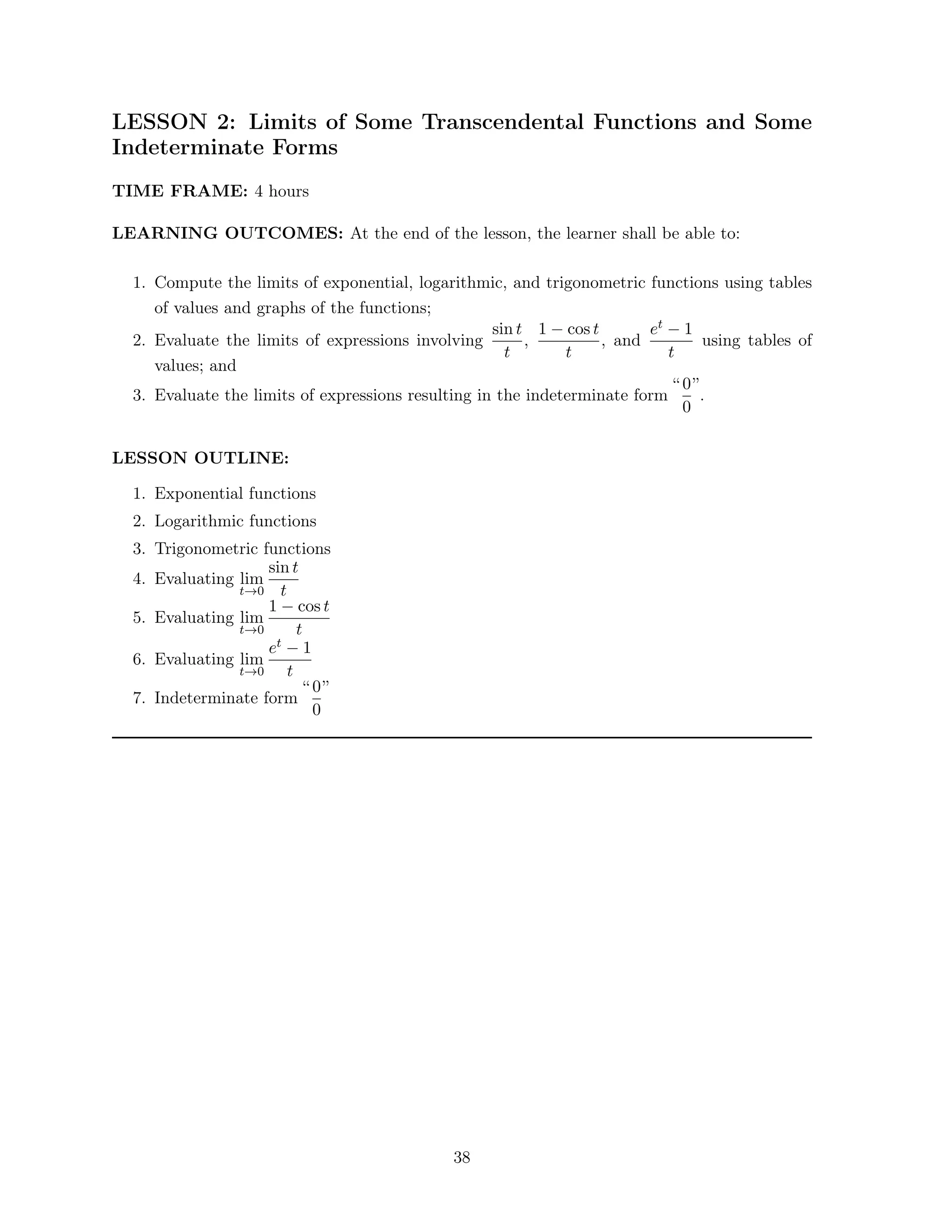 Basic Calculus Study Guide for STEM Students (K-12) | PDF