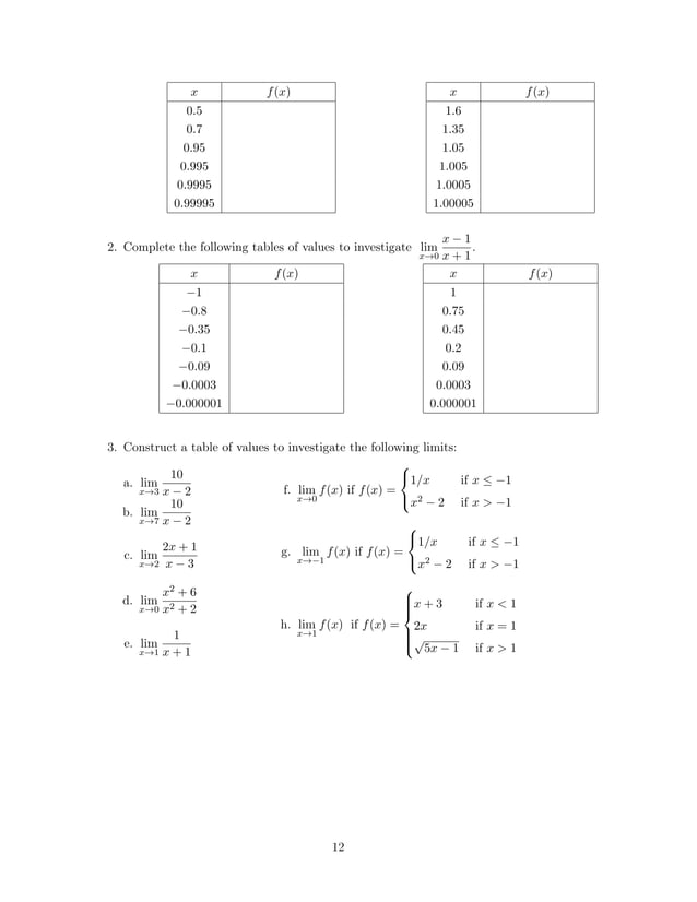 Basic Calculus Study Guide for STEM Students (K-12) | PDF