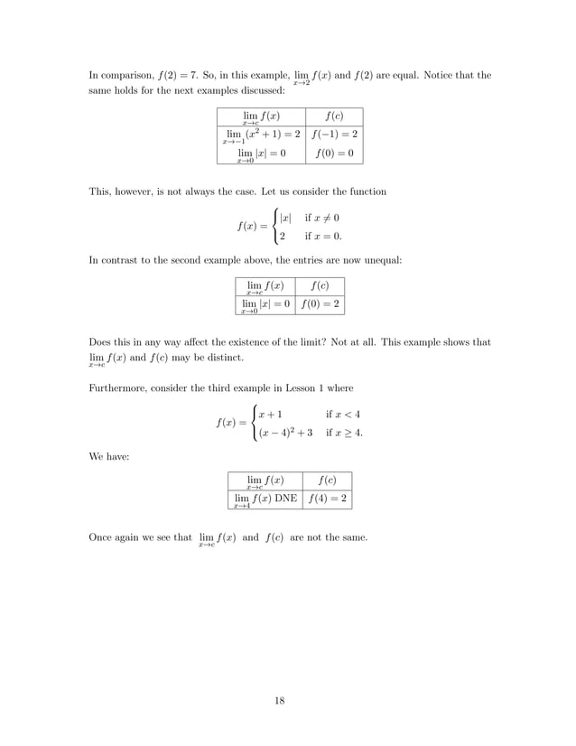 Basic Calculus Study Guide for STEM Students (K-12) | PDF
