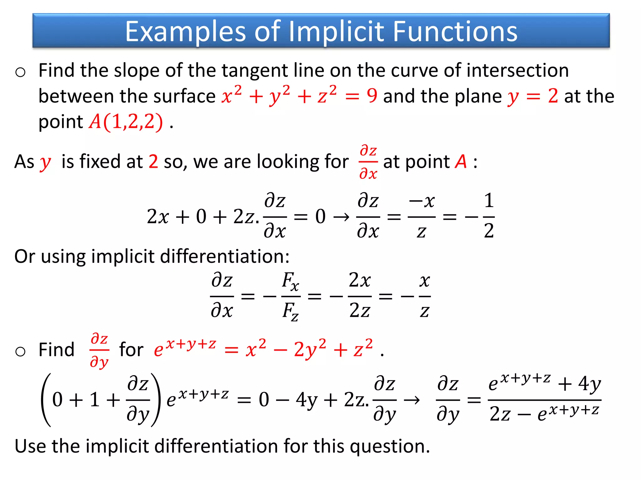 Basic calculus (ii) recap | PPT