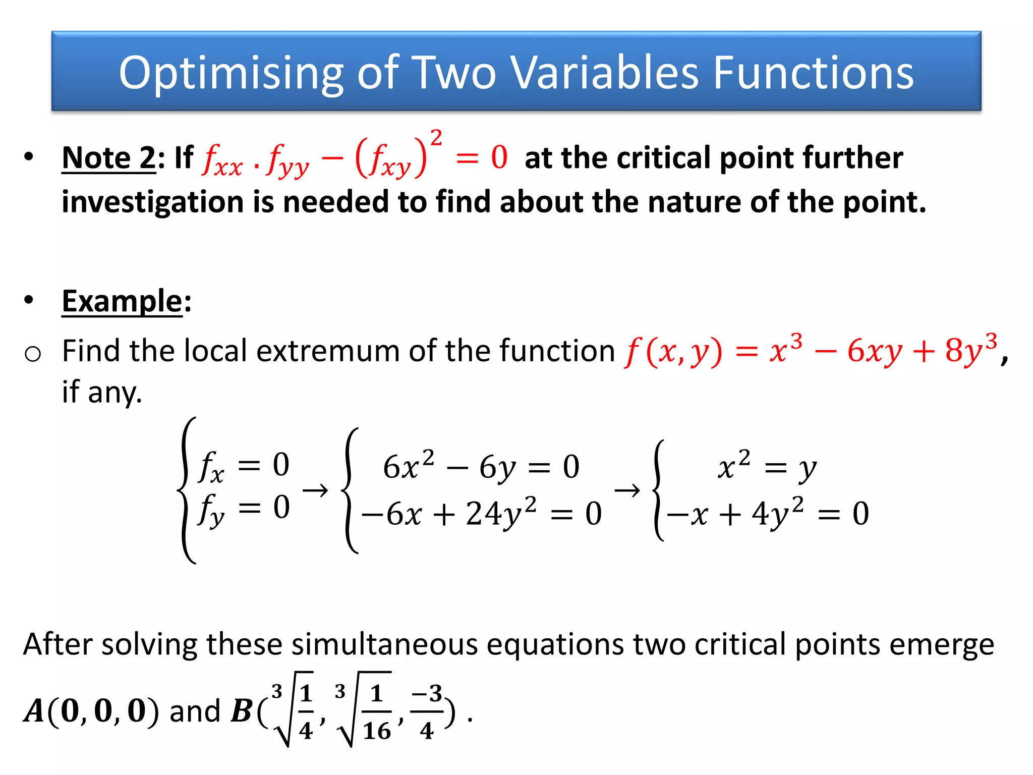 Basic calculus (ii) recap | PPT