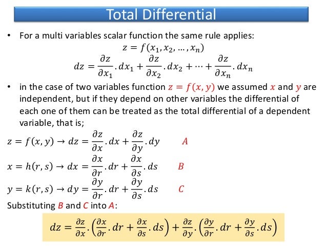 Basic calculus (ii) recap