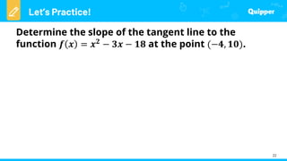 Basic Cal Lesson 3 Slope of a Tangent Line | PPTX