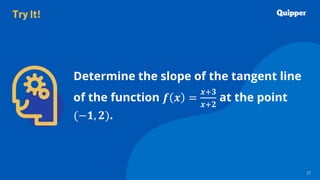 Basic Cal Lesson 3 Slope of a Tangent Line | PPTX
