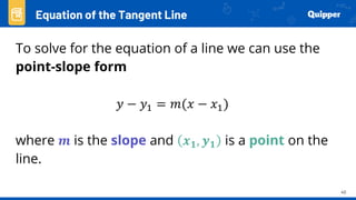 Basic Cal Lesson 3 Slope of a Tangent Line | PPTX