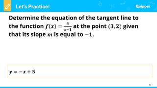Basic Cal Lesson 3 Slope of a Tangent Line | PPTX