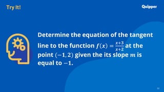 Basic Cal Lesson 3 Slope of a Tangent Line | PPTX