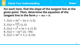 Basic Cal Lesson 3 Slope of a Tangent Line | PPTX