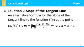 Basic Cal Lesson 3 Slope of a Tangent Line | PPTX