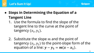 Basic Cal Lesson 3 Slope of a Tangent Line | PPTX