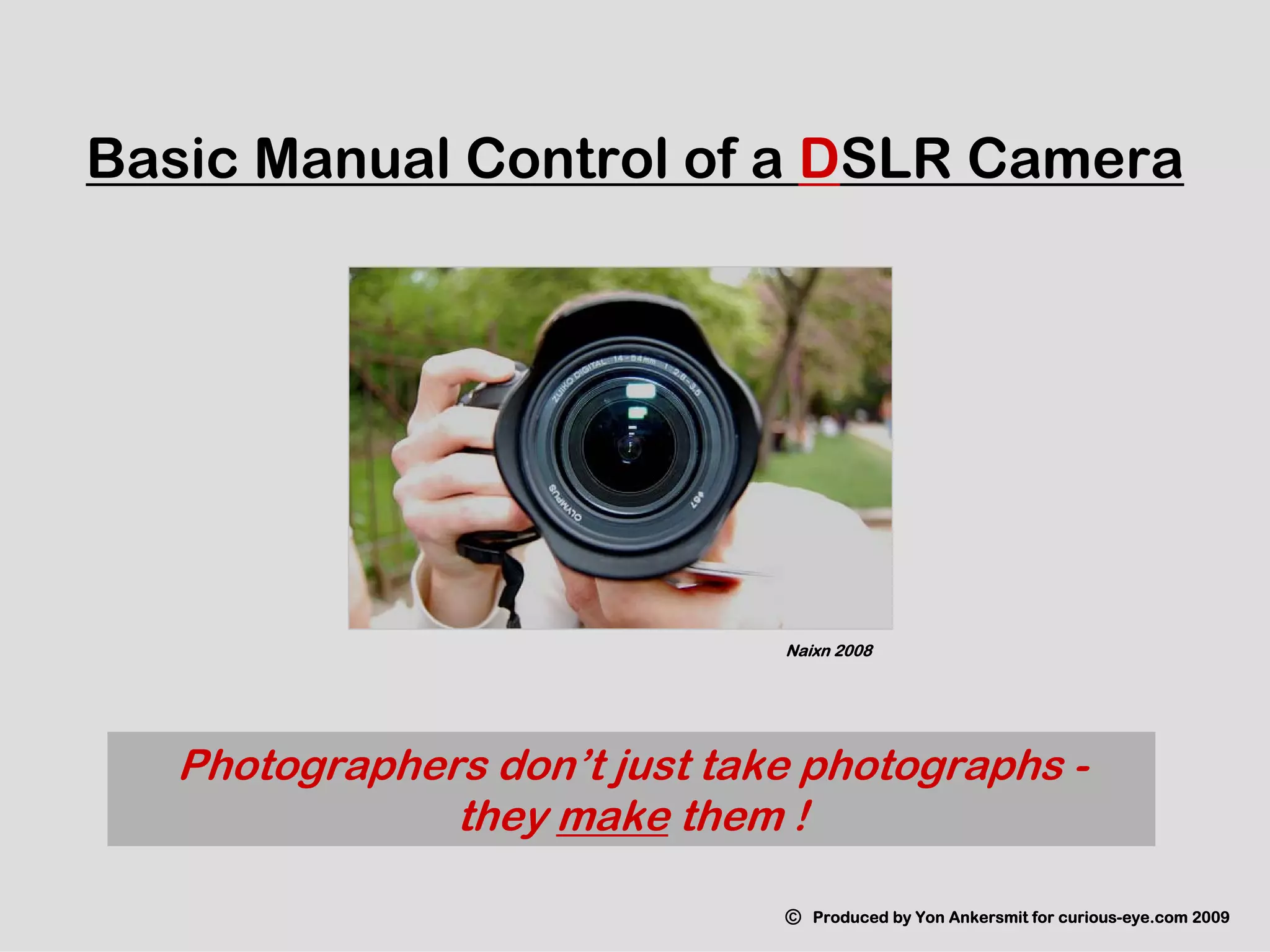 Basic camera controls | PDF | Photography | Arts and Crafts