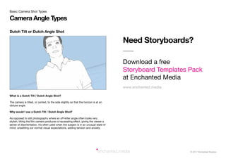 A Beginner's Guide to Camera Shots and Angles | PDF