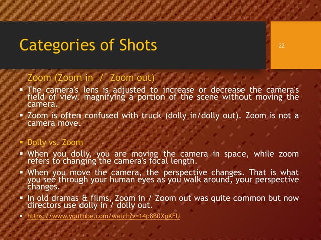 Basic Camera Composition - Shots and Angles in Filmmaking by Warda Maryam | PPT | Free Download