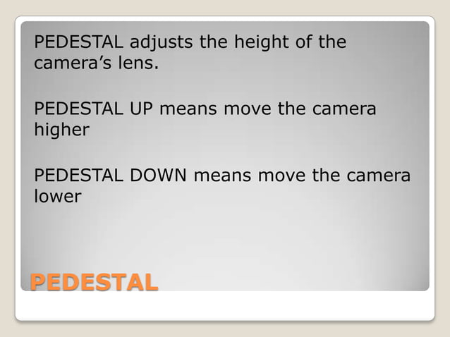 Basic camera shots module 4 | PPTX | Cameras and Camcorders | Consumer Electronics