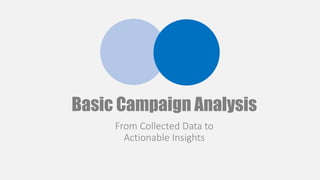 Basic campaign analysis | PPT