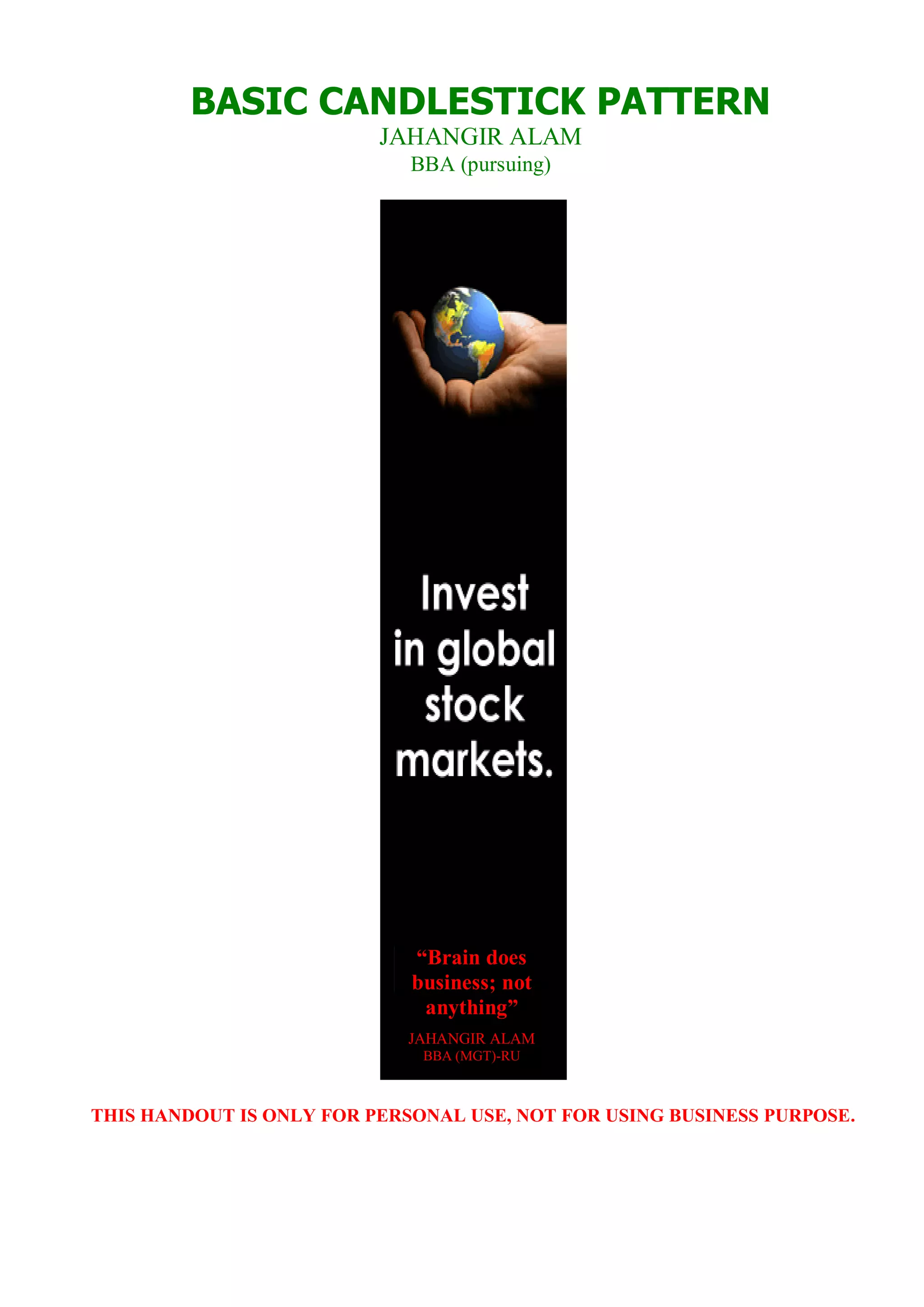 Basic candlestick pattern | PDF | Stocks and Bonds | Personal Investing